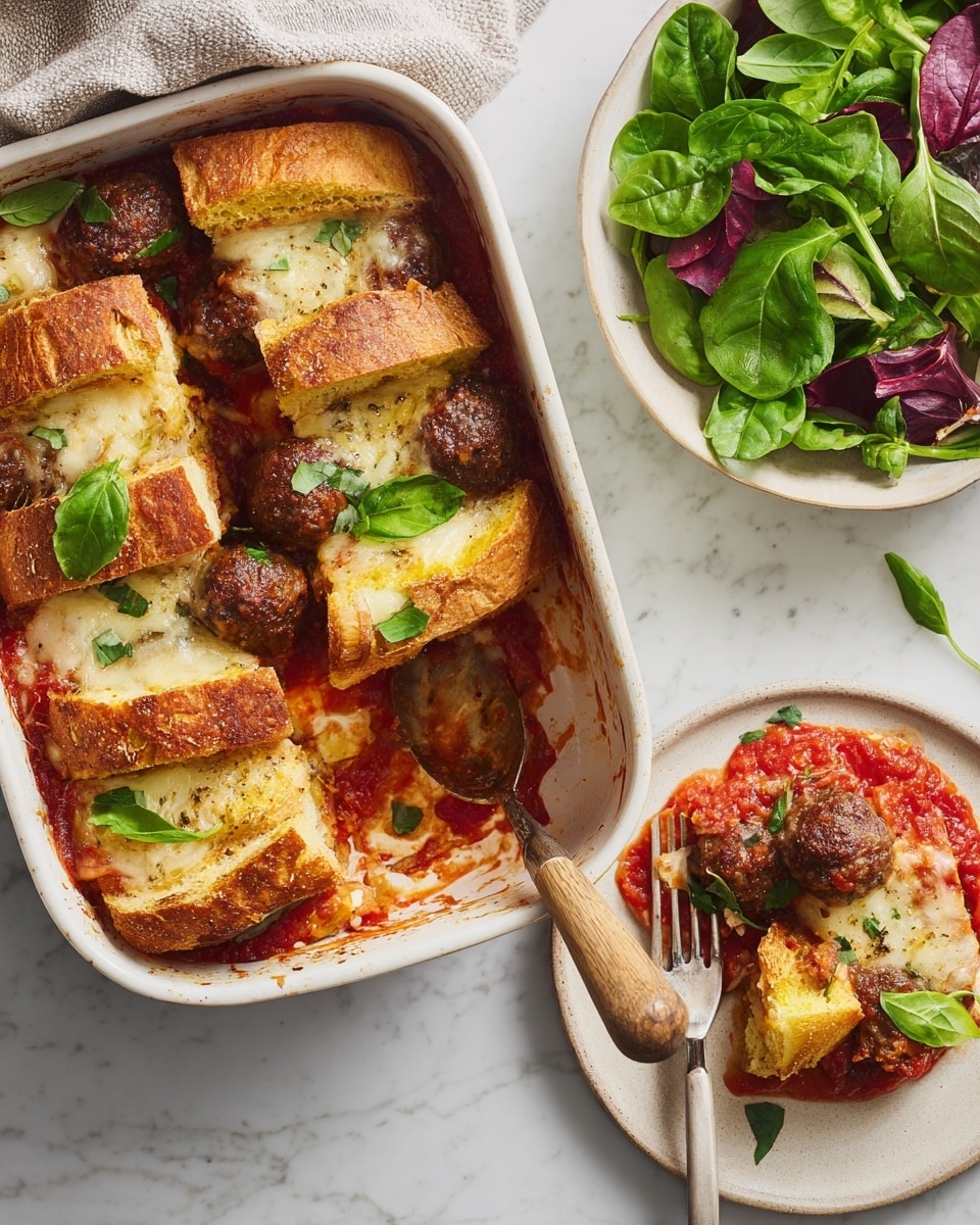 Meatballs with Garlic Bread and Butter Pudding Recipe | Hearty Family Meal